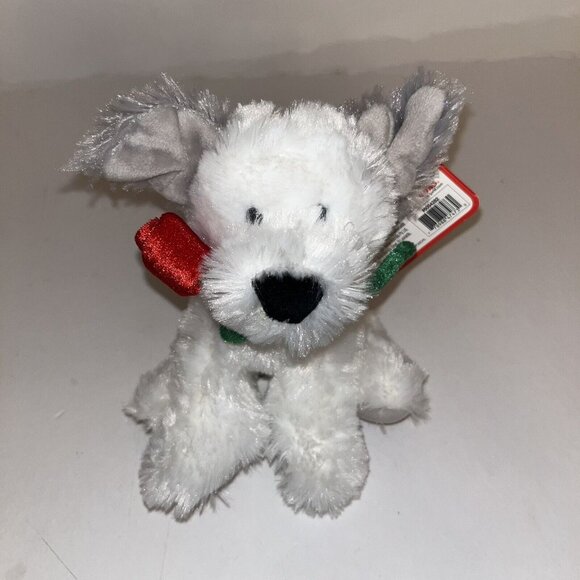 Gund | Holiday | Gund Plush Demarco Chatter Stuffed White Dog With Rose ...